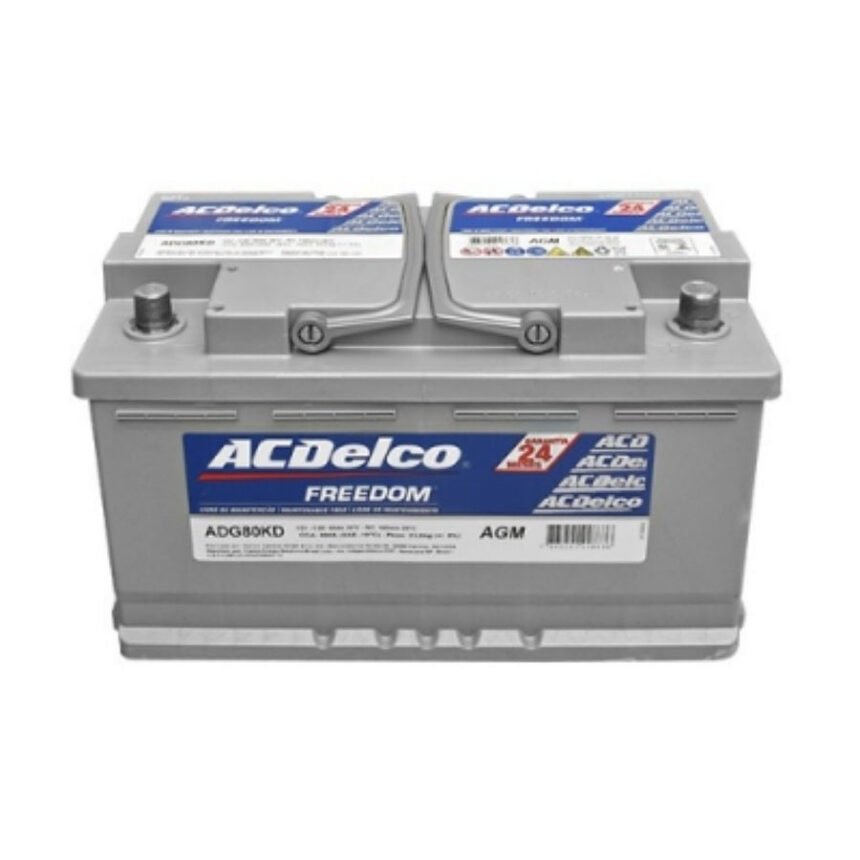 Bateria Acdelco AGM 80AH ADG80KD 12V Ideal Para Veículos Start Stop ...